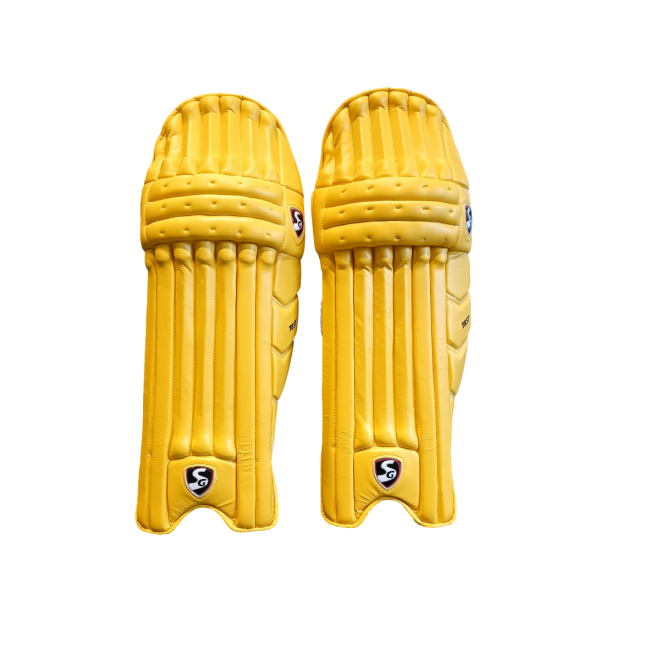 SG Test Yellow CSK Cricket Batting Pads