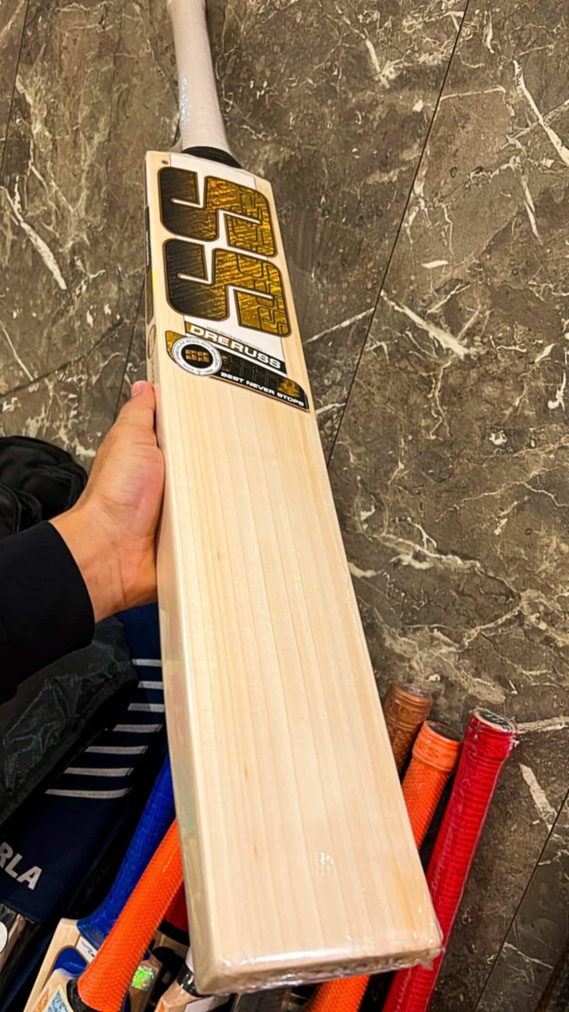 SS Ton Dre Russ Big Hitter English Willow Cricket Bat Andre Russell